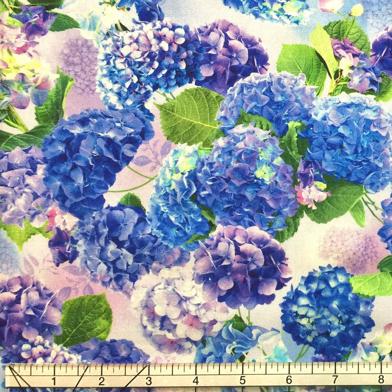 Hydrangea Fabric - Etsy