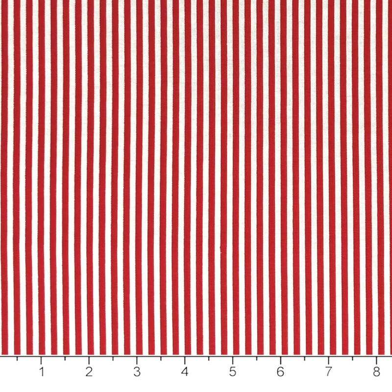 Red Striped Fabric - Etsy