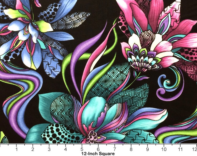 Quilting Fabric, by the Half Yard, Xanadu by Ann Lauer From Benartex ...