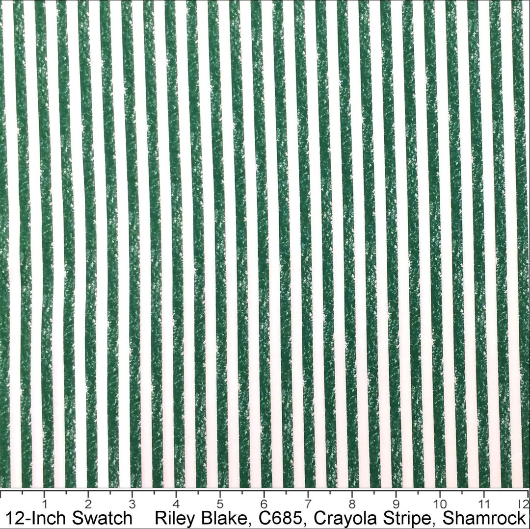 Quilting Fabric, 1/4” Crayola Stripe, Riley Blake Designs, Pattern #C ...