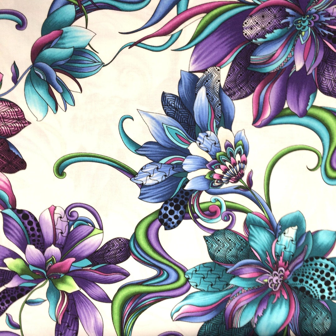 Quilting Fabric, by the Half Yard, Xanadu by Ann Lauer From Benartex ...