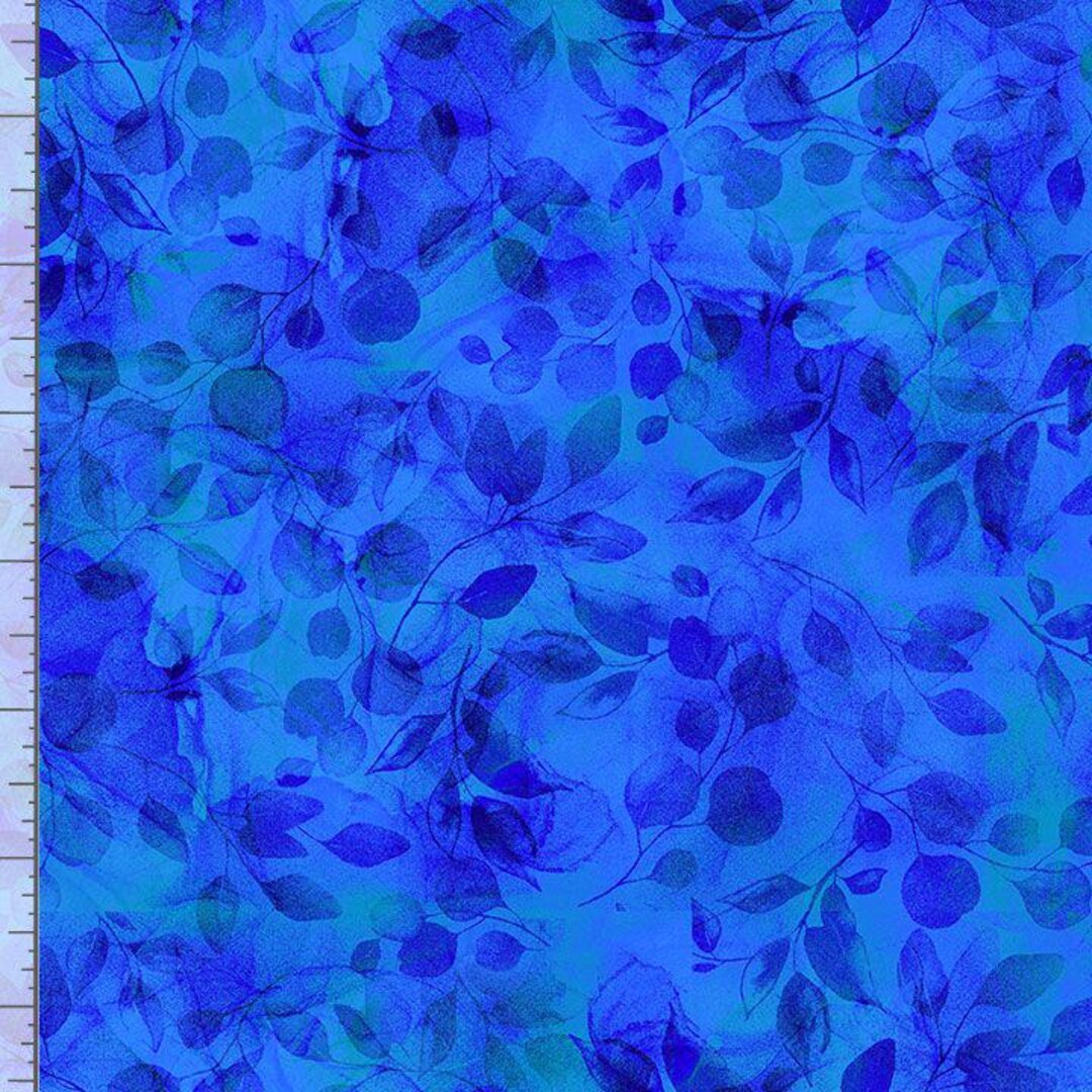 Timeless Treasures Bellagio Collection Quilting Fabric - Royal Leaves ...