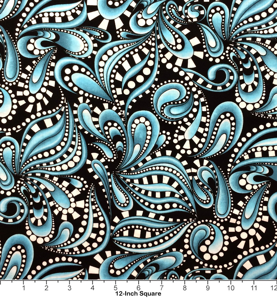 Quilting Fabric, by the Half Yard, Xanadu by Ann Lauer From Benartex ...