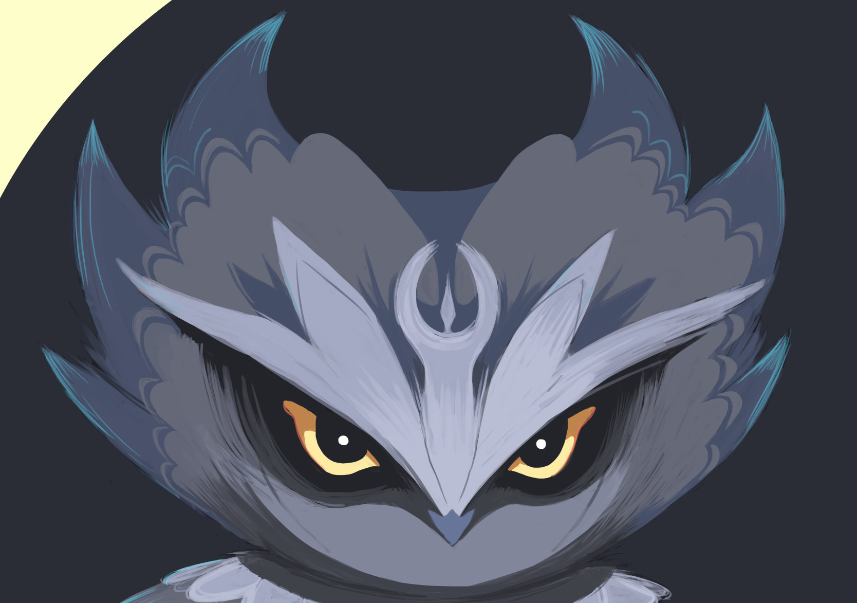 Crescent Owl - Digital & Physical Print - Etsy