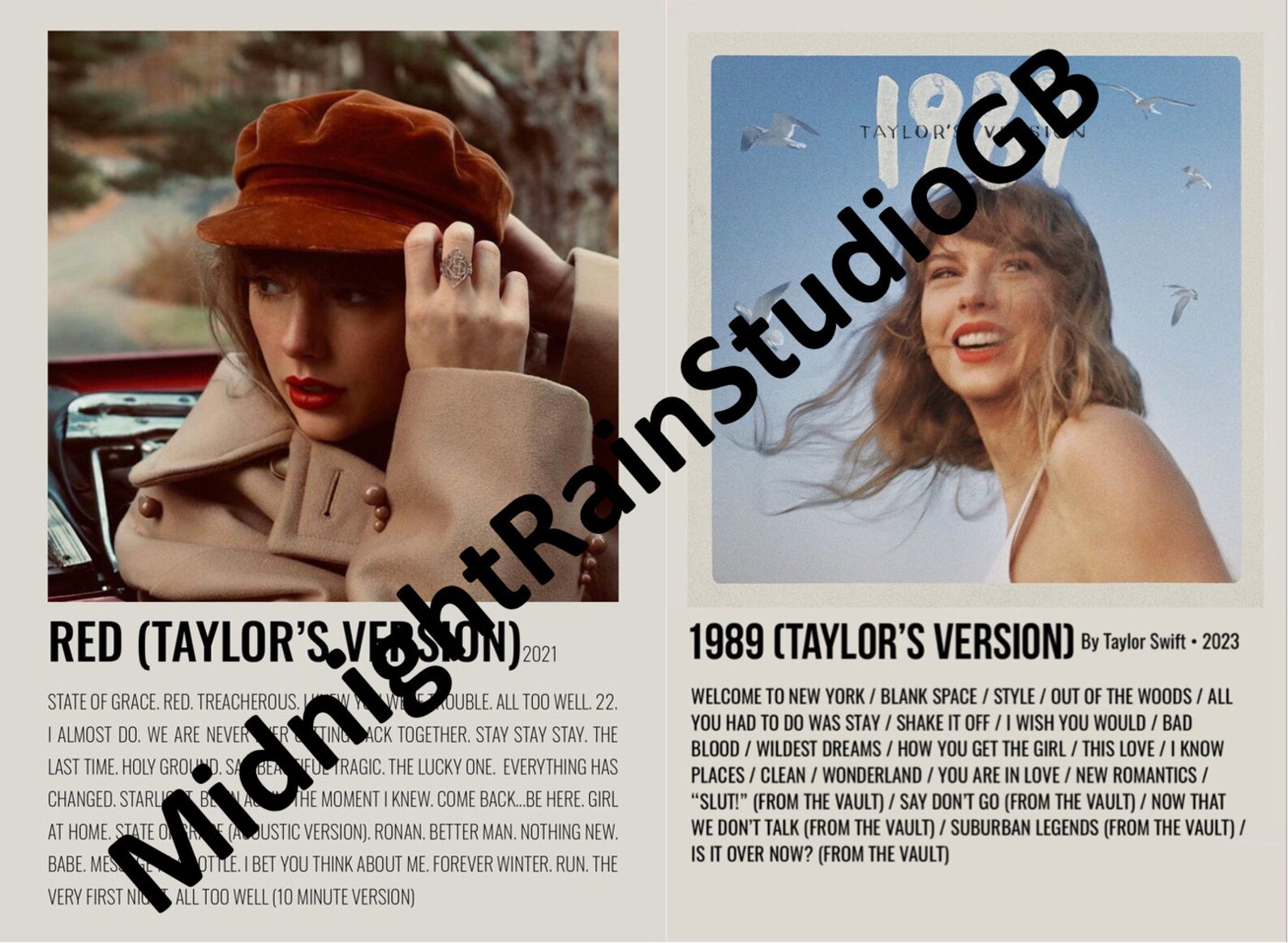 12 Pcs Taylor Swift Album Covers Printable - Etsy