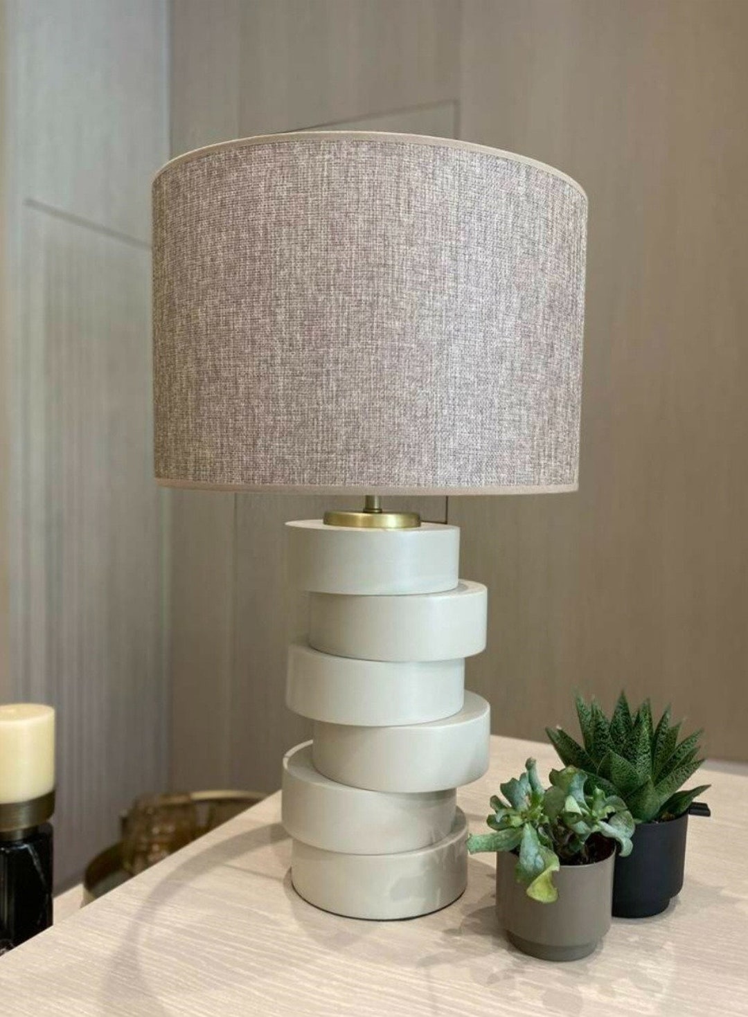 Layered Lampshade Vanilla - Etsy