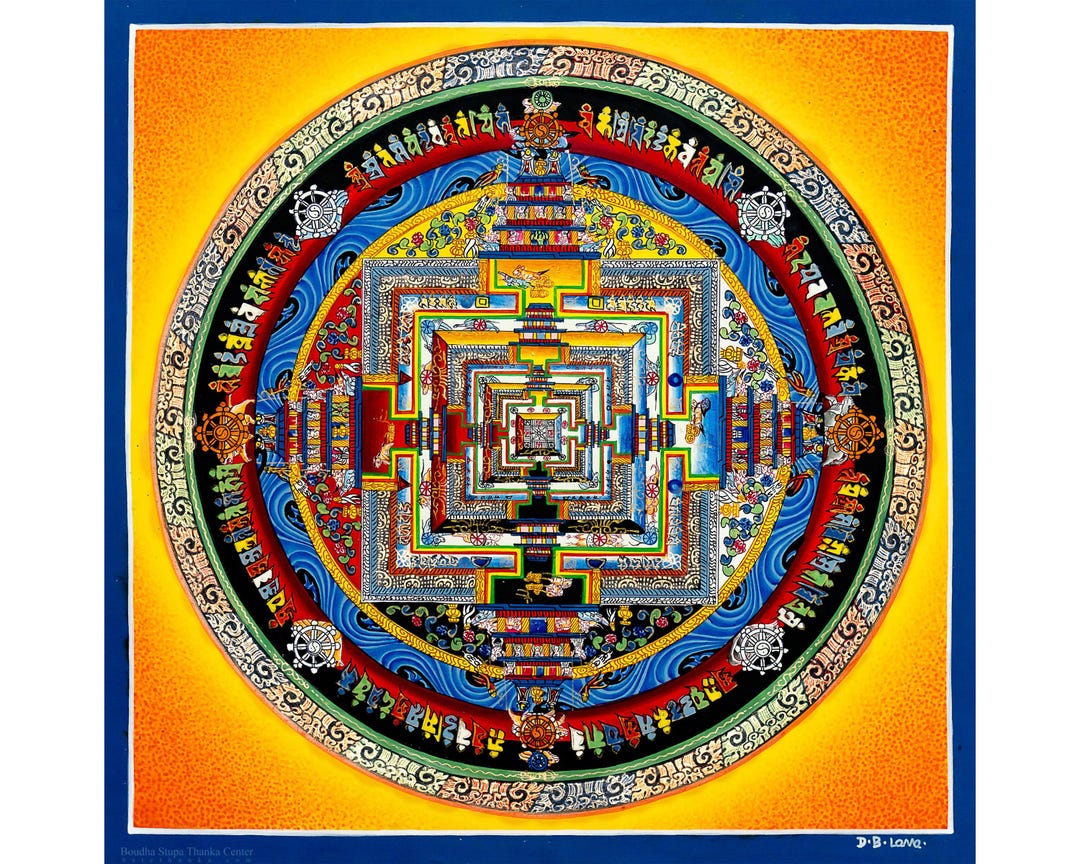 Kalachakra Mandala- Mandala of Eternal Rhythm Wheel of Time Mandala ...