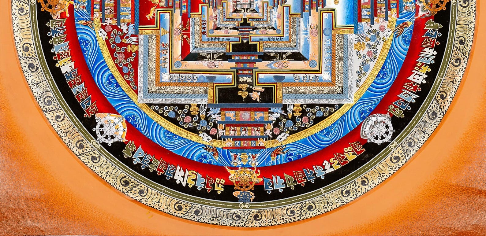 Wheel of Time Mandala: Kalachakra for Mindful Living | Authentic | Hand ...