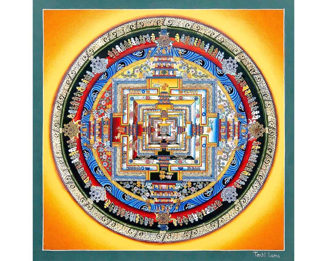 Kalachakra Mandala Painting – Sacred Geometry of Universal Balance ...