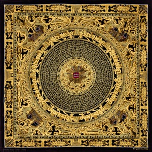 Mantra Mandala: Whispers of Wisdom for Inner Peace | Hand-made ...