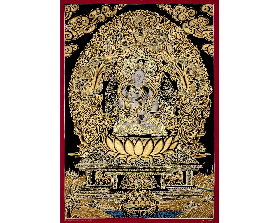 Dorje Sempa Thangka Art| Traditional Tibetan Religion Painting | Hand ...