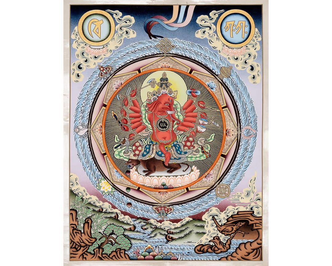 Ganesh Thangka – Lord of Wisdom, Success, and Prosperity | Beautiful ...
