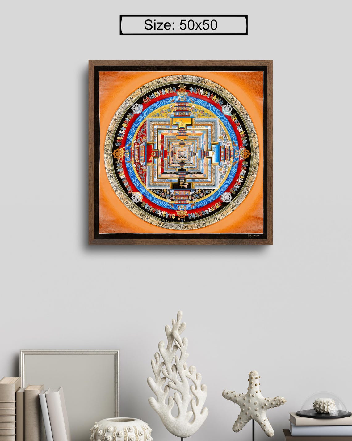 Wheel of Time Mandala: Kalachakra for Mindful Living | Authentic | Hand ...