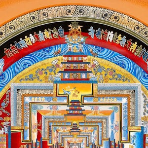 Wheel of Time Mandala: Kalachakra for Mindful Living | Authentic | Hand ...