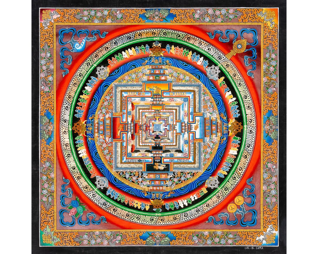 Authentic Kalachakra Mandala Thangka – Symbol of Enlightenment | Hand ...