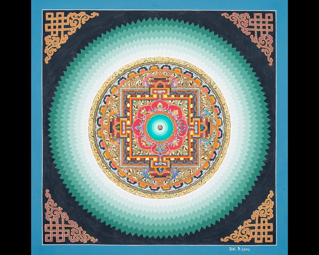Universal Mandala Thangka for Spiritual Insight, Tibetan Buddhist ...