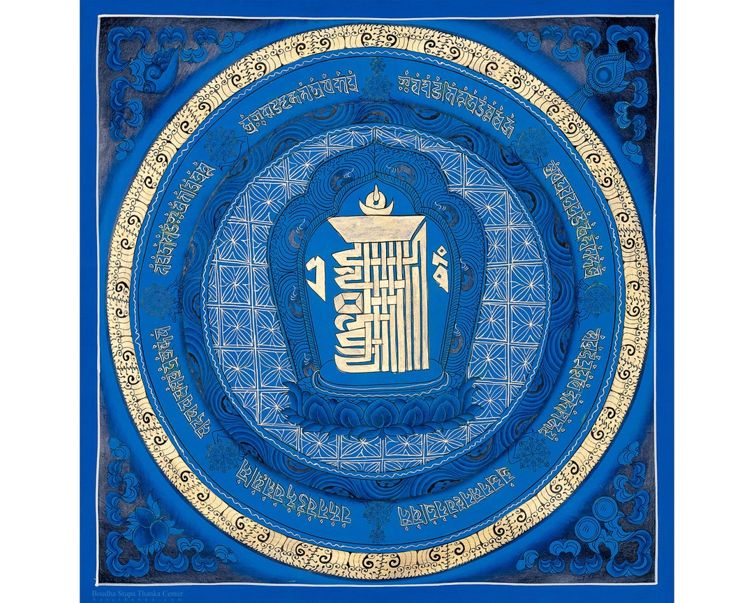Mantra Mandala: the Cosmic Circle of Divine Vibrations | Hand-painted ...