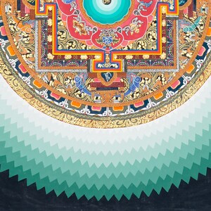 Universal Mandala Thangka for Spiritual Insight, Tibetan Buddhist ...