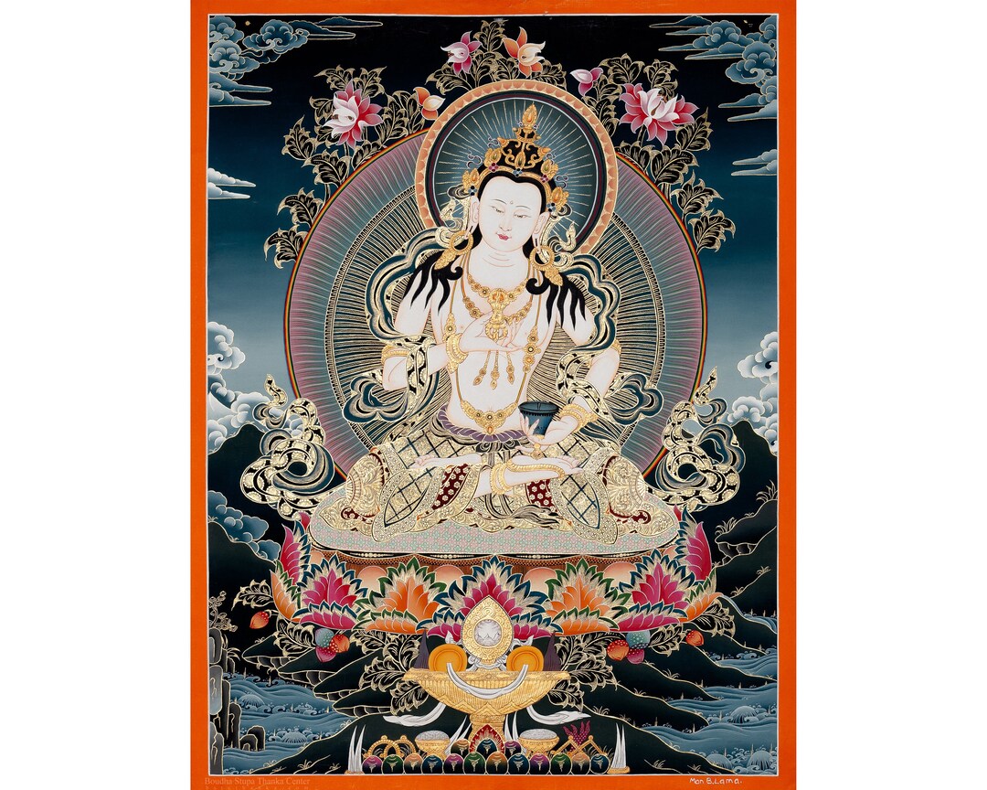 Dorje Sempa Thangka Painting: Hand-painted Tibetan Vajrasattva Art - Etsy