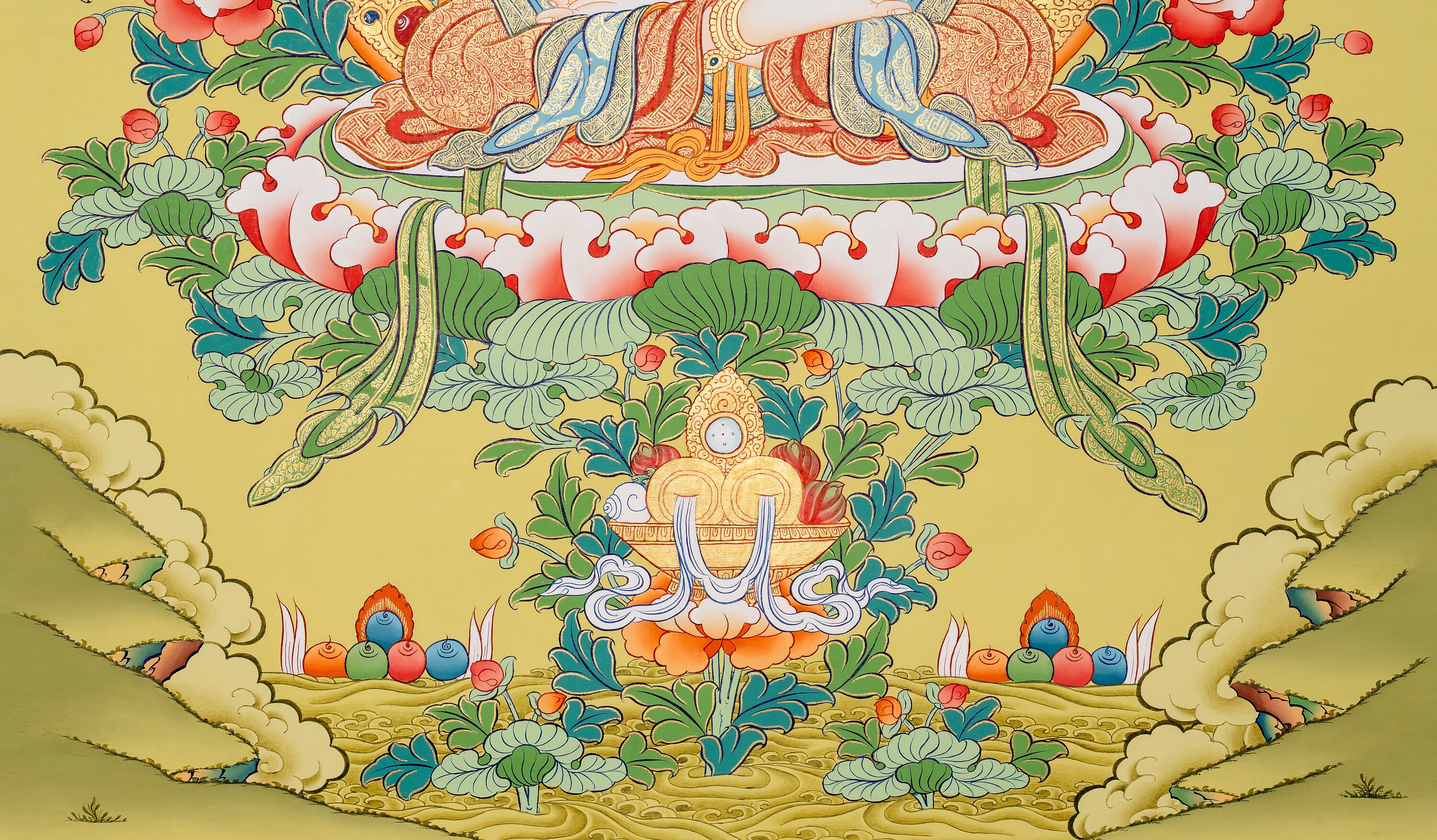 Protector Vajrasattva Thangka, Shield Against Spiritual Harm, Vibrant ...