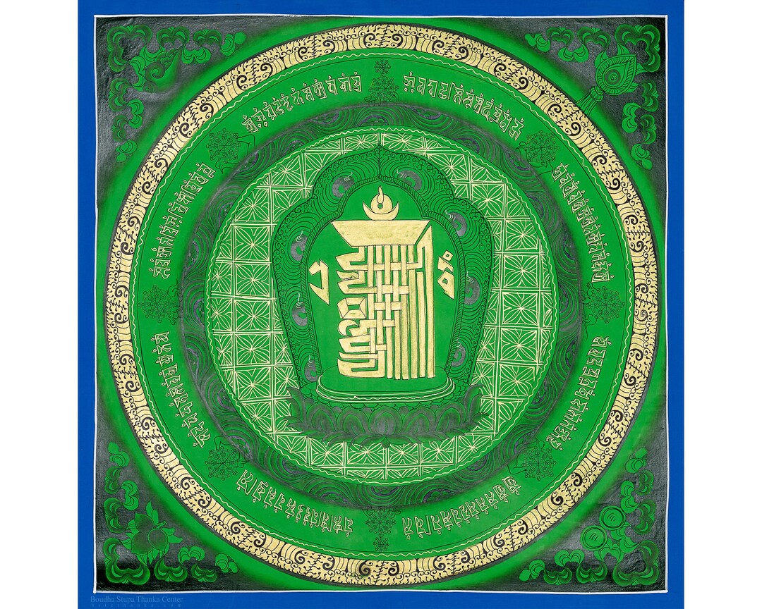Sacred Mantra Mandala: A Pathway to Inner Peace | Hand-made | Authentic ...