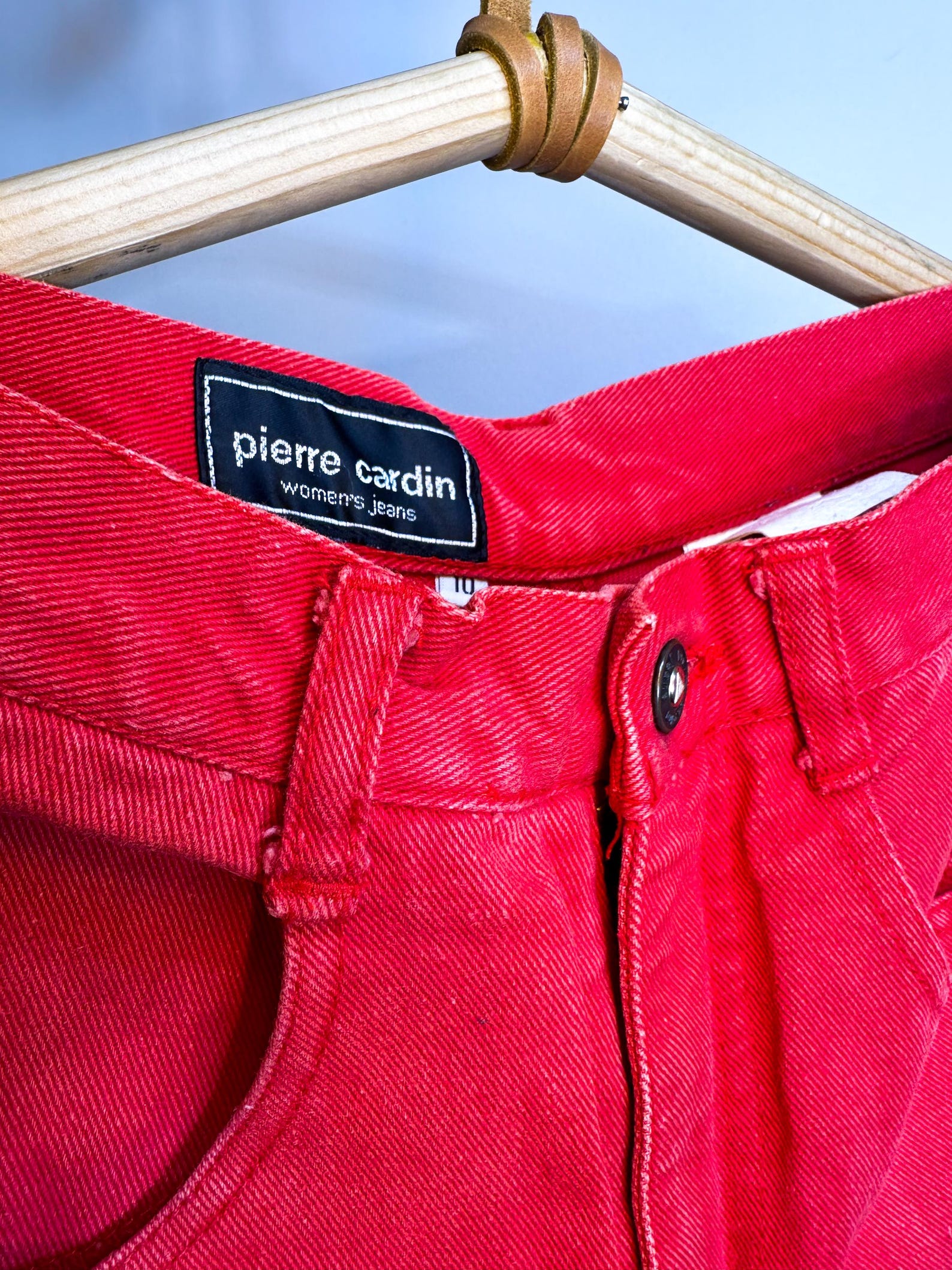 Vintage Pierre Cardin Red Denim Pants, 90s High Waisted, Size 27 - Etsy