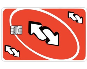 UNO Reverse Card Sticker for Credit Cards - Etsy