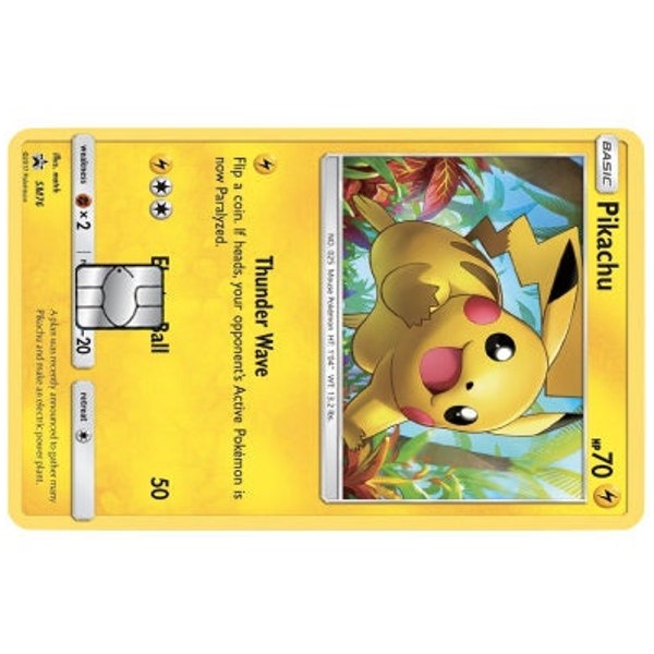 Thick Pikachu Card - Etsy