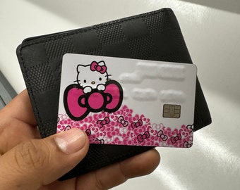 Hello Kity Sanrio Pattern Credit Card Skin Sticker Decal for Debit Card ...