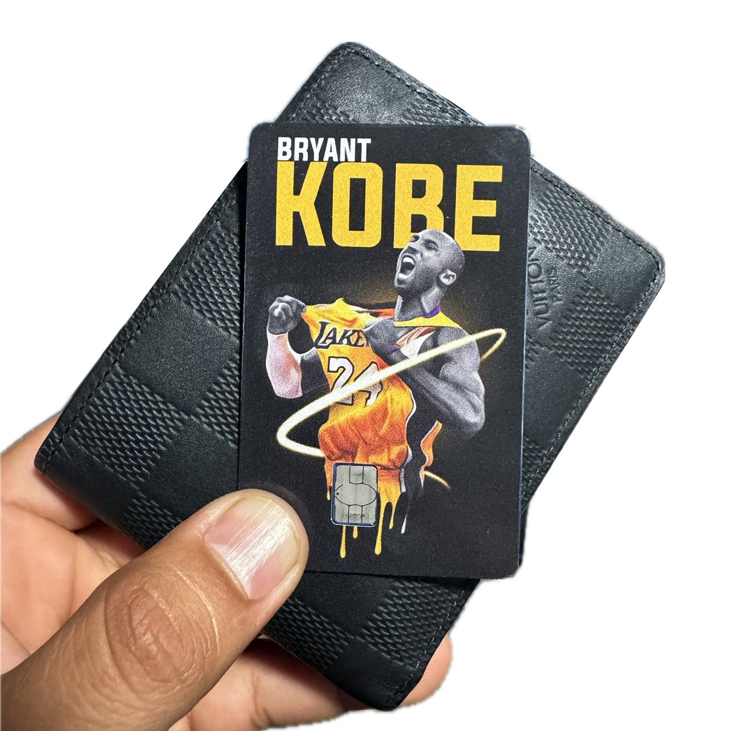 Kobe Bryant 24 Cute Memorial Credit Card Skin Wrap Sticker Decal Made ...