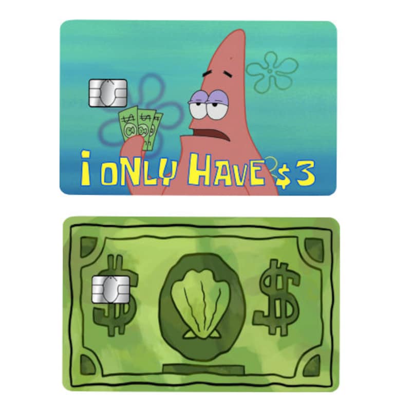Credit Card Skin Spongebob - Etsy