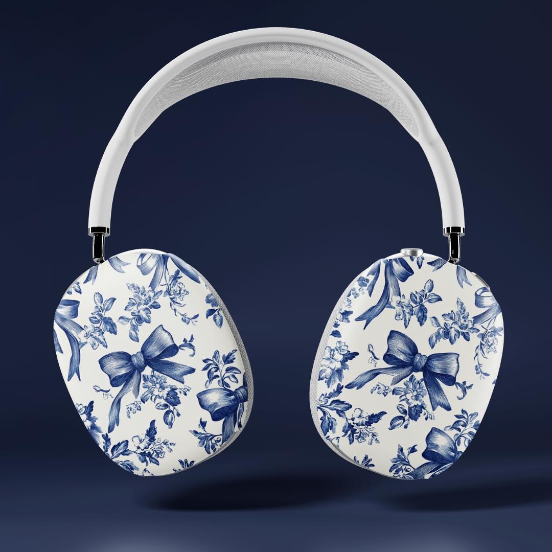 Blue Toile AirPod Max Case Birthday Gift Daughter Cute AirPod Max Cover ...