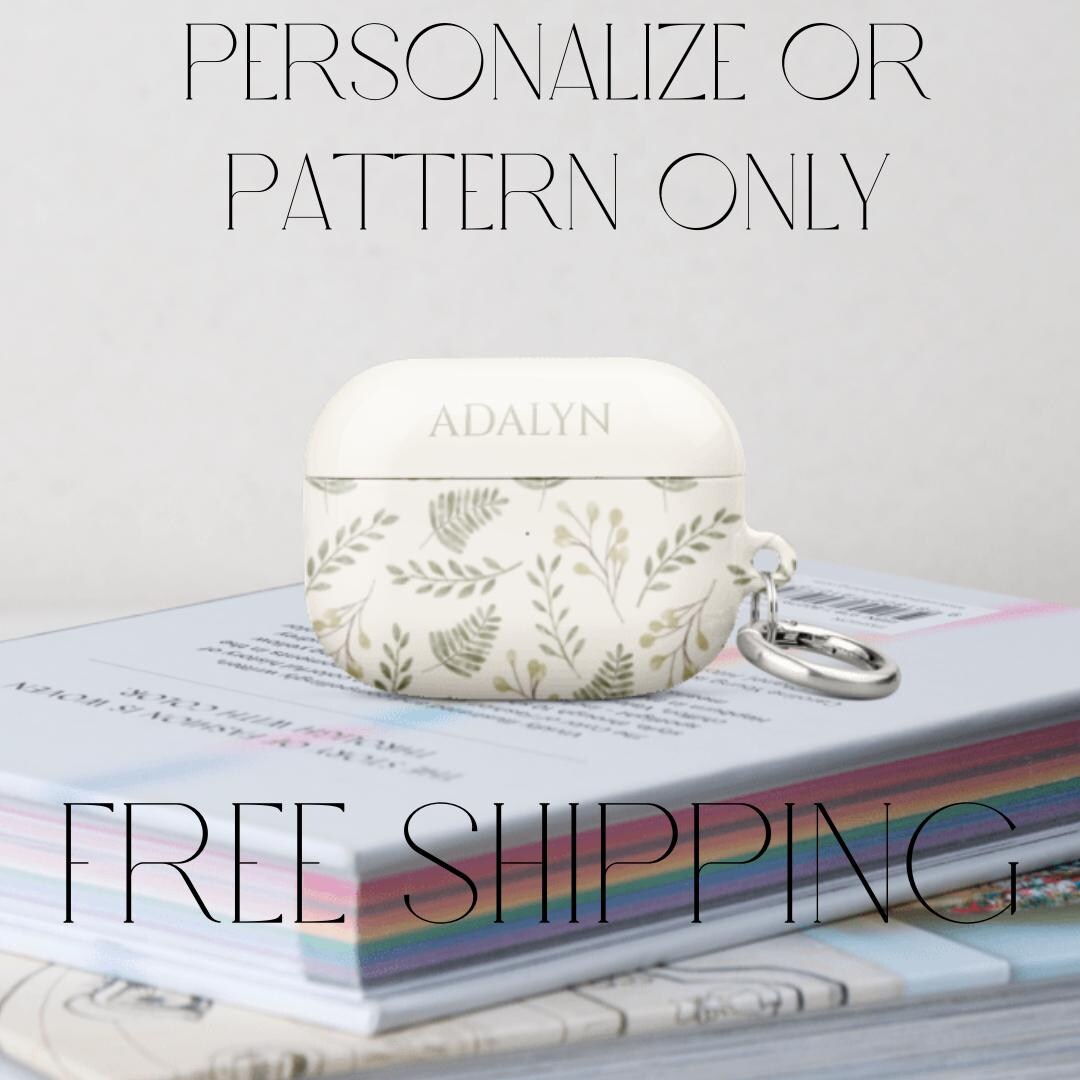 Custom Cottagecore AirPod Case 2 Gen 1 and 3 Personalized Leaf AirPod ...