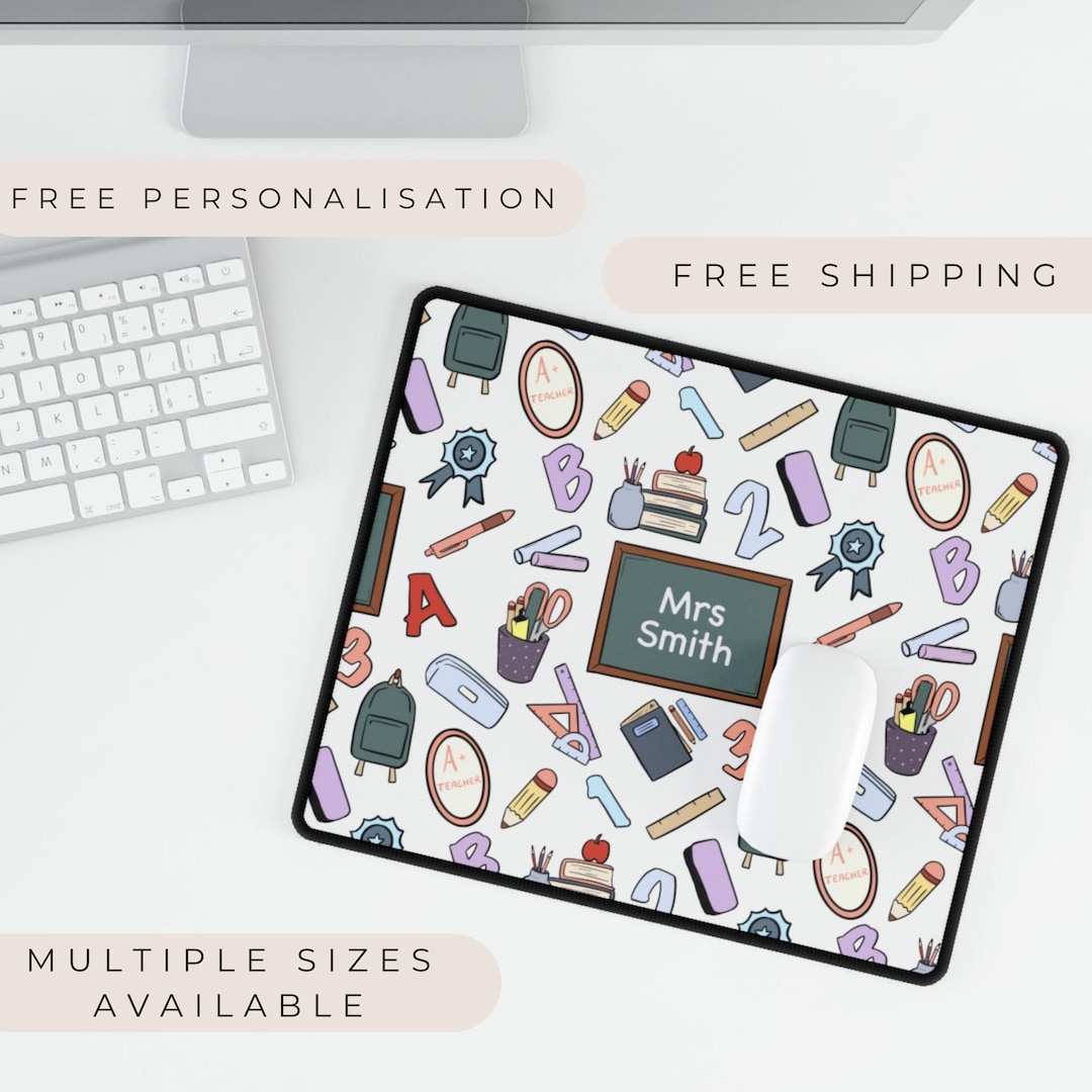 Personalised Teacher Desk Mat Custom Desk Pad for Teacher Desk ...