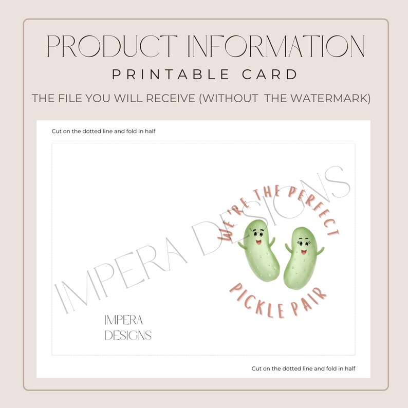 Printable Pickle Card for Boyfriend Greeting Card for Girlfriend ...