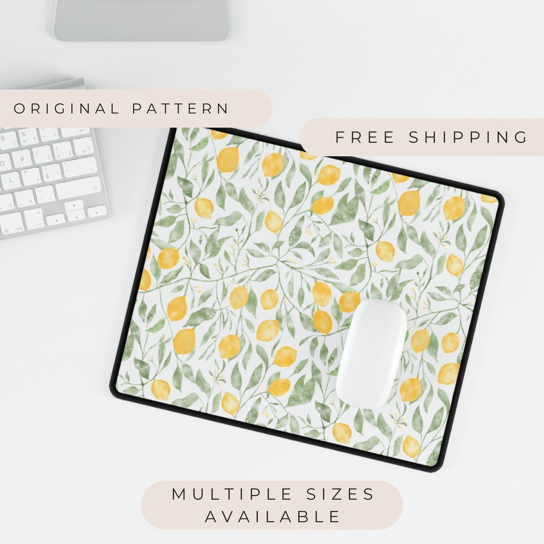 Lemon Desk Mat Aesthetic Large Desk Pad for Home Office Cute Keyboard ...