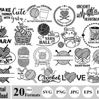 Crochet Svg - Etsy