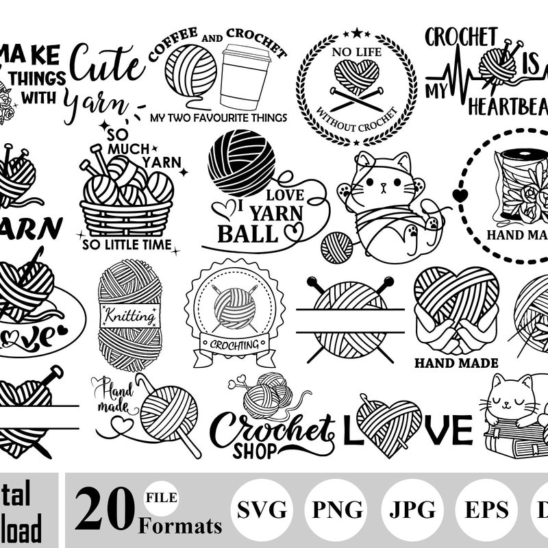 Crochet Svg - Etsy