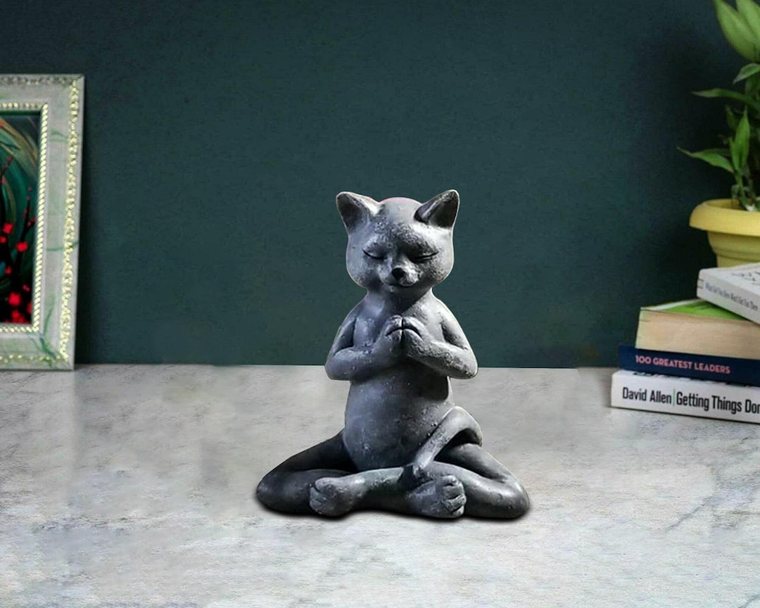Zen Buddha Cat, Peacefulness and Zen Representative, Meditation Cat ...