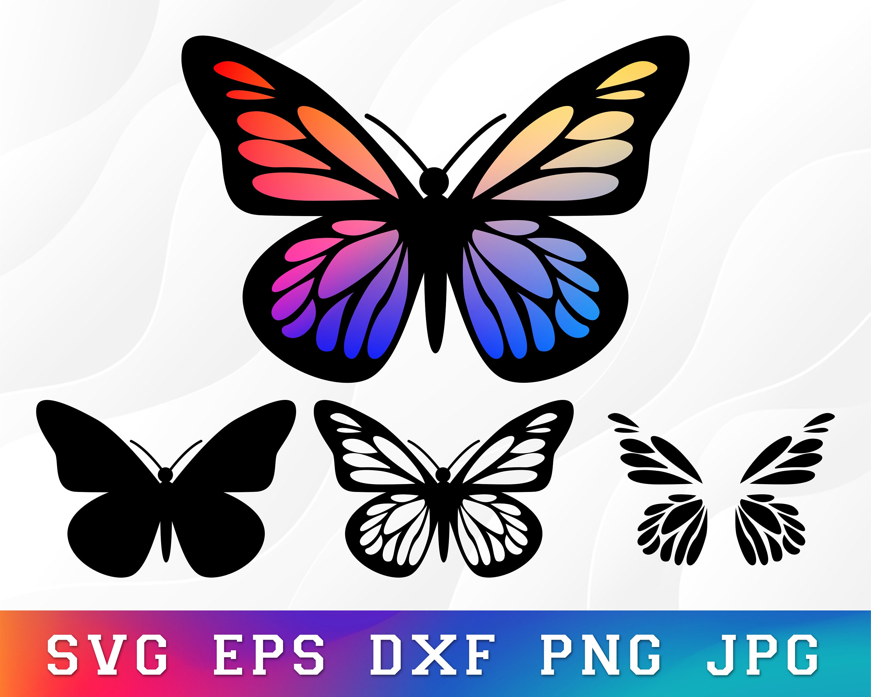 Butterfly SVG, Butterfly Bundle SVG Files, Butterfly SVG Layered ...