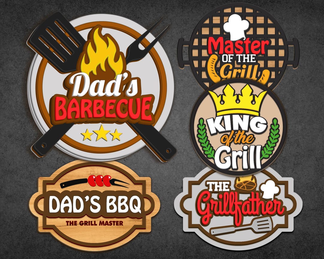 Dad Apron SVG Bundle Grill Master SVG Barbecue Quotes PNG Fathers Day ...
