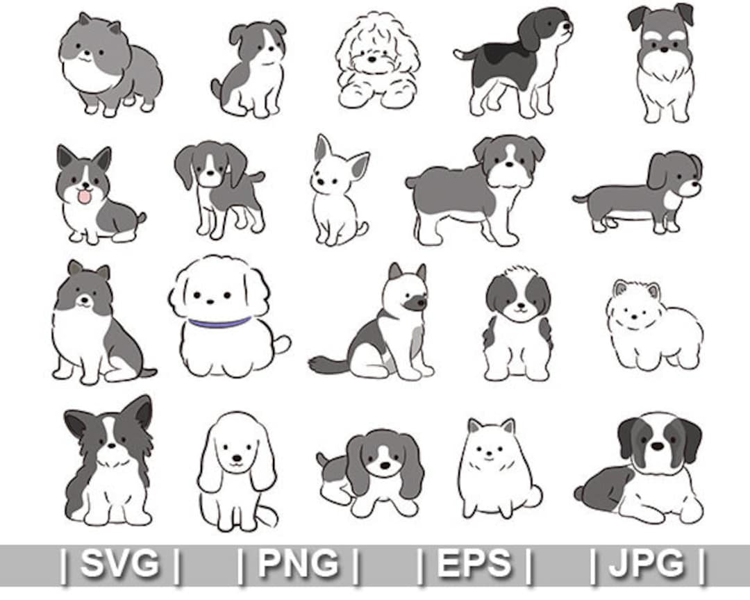 20 Dog Svg Bundle, Dog Designs, Cute Dog Svg, Dog Breed Svg, Pitbull ...