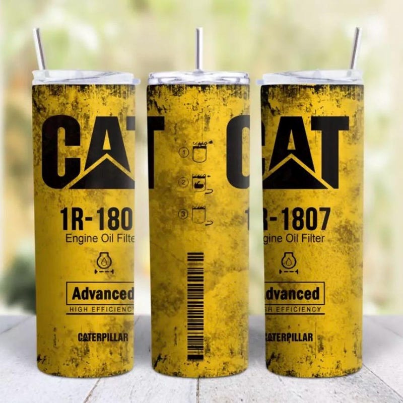 Cat Oil Filter Tumbler - Etsy