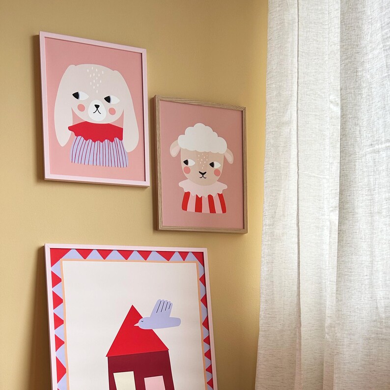 Popcorn Sheep Print | Illustration | Poster for Kids | Wall Decor ...