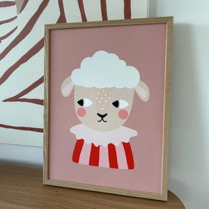 Popcorn Sheep Print | Illustration | Poster for Kids | Wall Decor ...