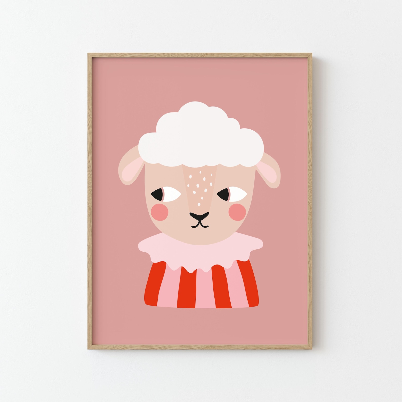 Popcorn Sheep Print | Illustration | Poster for Kids | Wall Decor ...