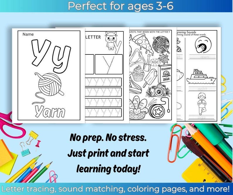 Printable Phonics Book, Alphabet Worksheets for Preschool ...
