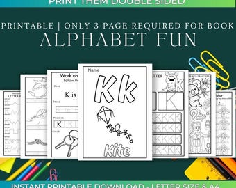 Letter of the Week, Printable Foldable A-Z Worksheets for Preschool ...