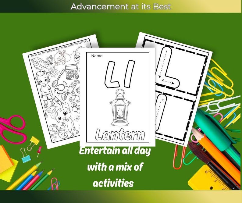 Letter L Phonics Mini Book – Printable Alphabet Activity (PDF) - Etsy