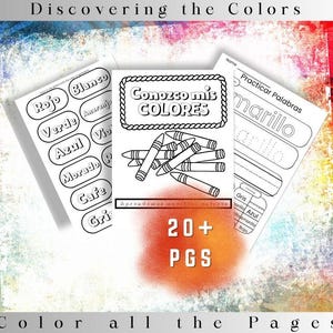 Spanish Colors Learning Bundle: Bilingual Kids Activities (PDF) - Etsy
